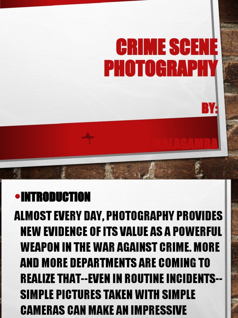 Crime Scene Photography | PDF | Flash (Photography) | Exposure ...