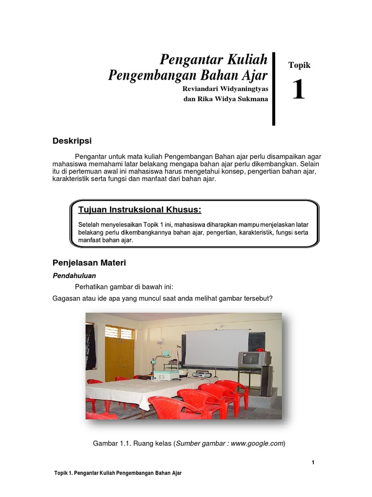Modul - Topik 1 Pengantar Kuliah PBA - Rev | PDF