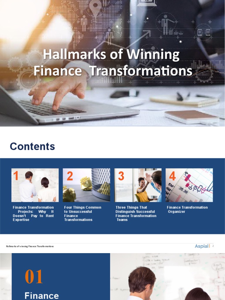 Hallmarks of Winning Finance Transformations | PDF | Governance ...