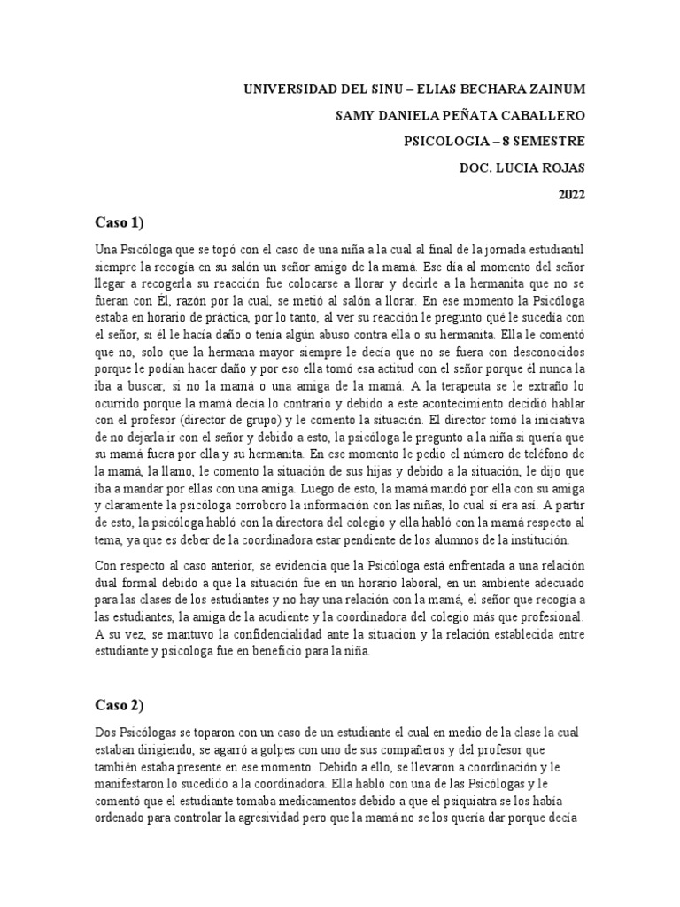 Ejemplos de Relaciones Duales | PDF | Psicólogo