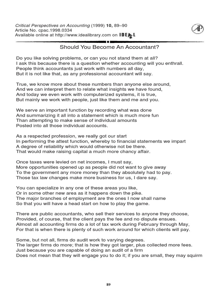 POEM - Grayson - Become Accountant | PDF | Taxes | Accounting