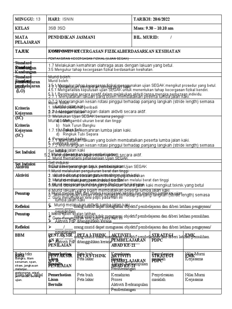 RPH Segak 2022 | PDF
