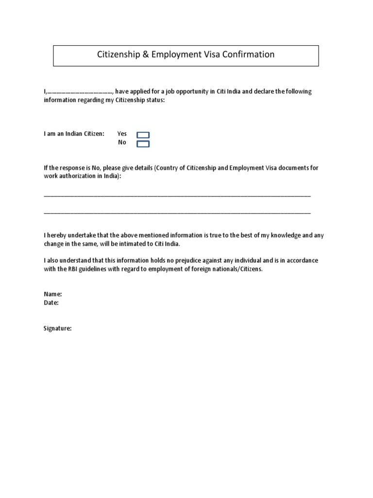 Citizenship Declaration V3 | PDF | Business | Finance & Money Management