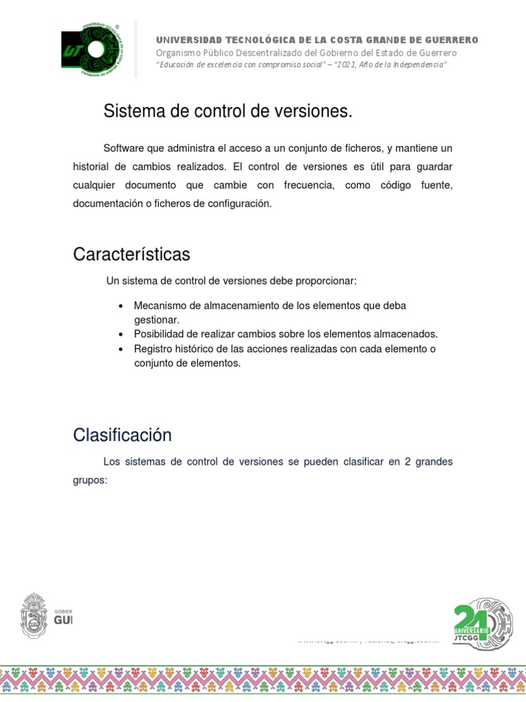 Sistema de Control de Versiones | PDF | Control de versiones | Software del sistema