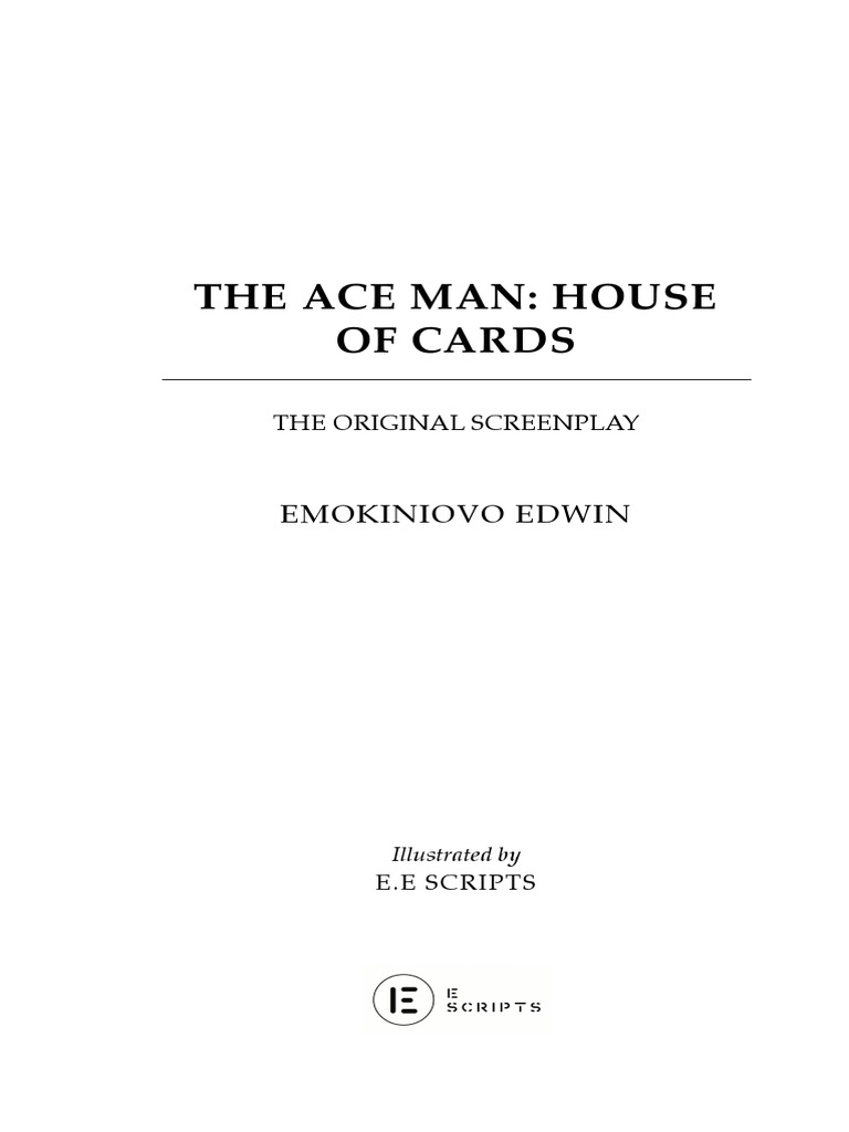 The Ace Man HOUSE OF CARDS Print | PDF