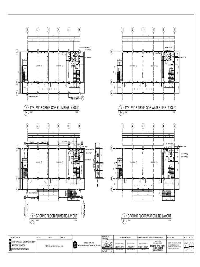 Sample Plumbing Plans | PDF | Sewerage | Water