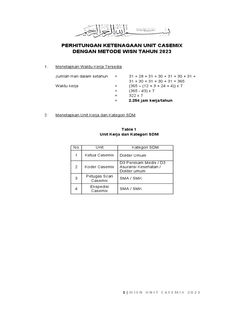 Wisn Casemix 2023 | PDF