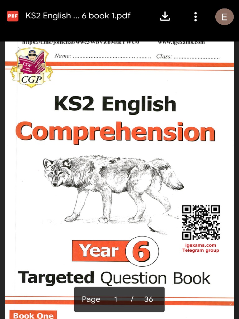 KS2 English Comprehension Year 6 Book 1.pdf - Google Drive | PDF