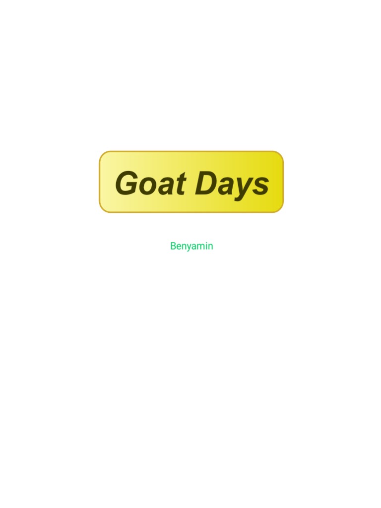 Benyamin - Goat Days | PDF