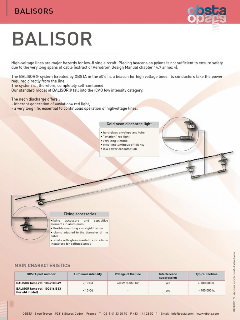 BALISOR - Datasheet (EN) | PDF | High Voltage | Insulator (Electricity)