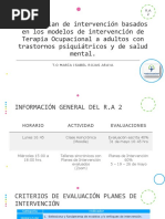 Tipos de Intervenciones de Terapia Ocupacional | PDF | Terapia ocupacional | Terapia