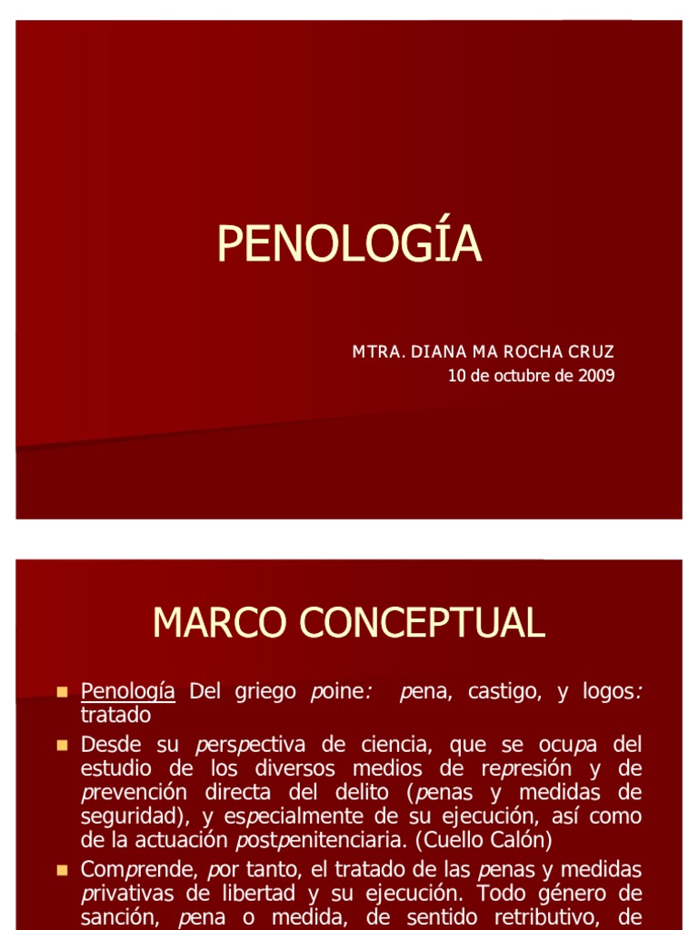 PENOLOGÍA | PDF | Castigos | Derecho penal