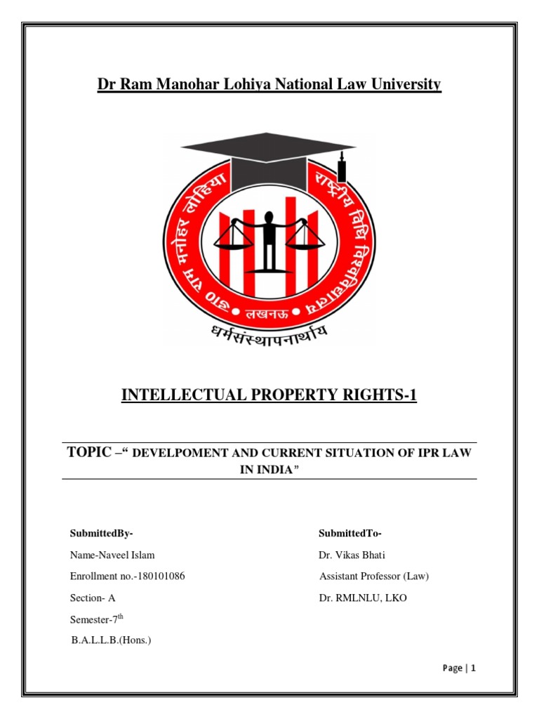 Intellectual Property Rights Pdf Intellectual Property
