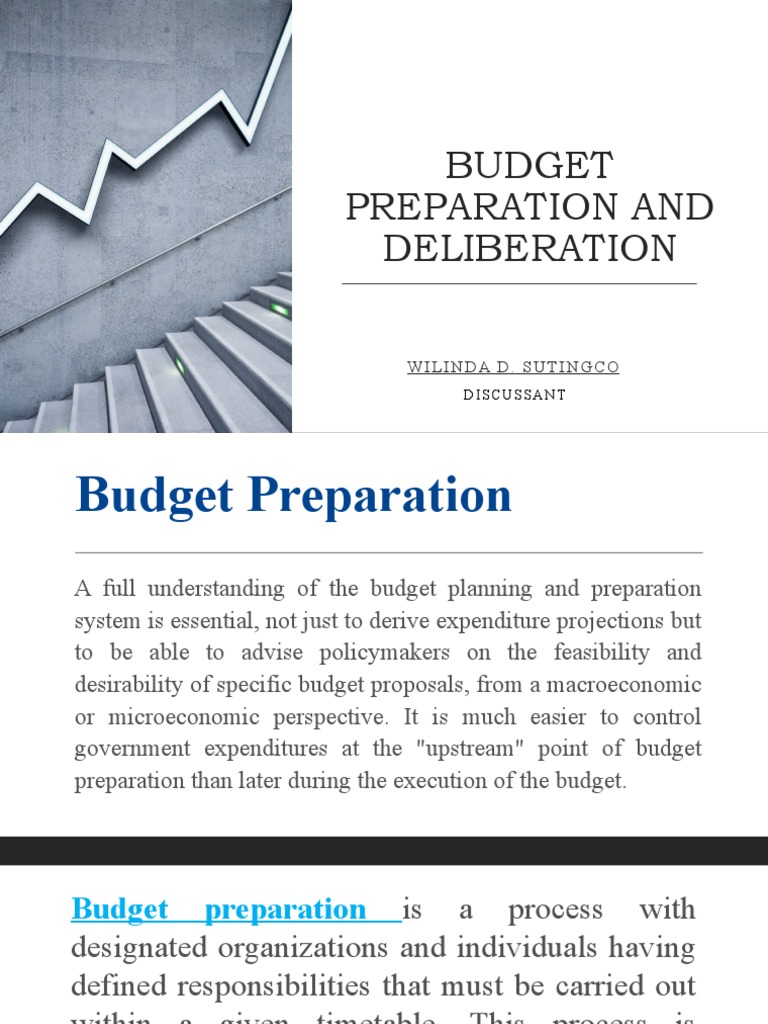 Report Budget Preparation and Deliberation | PDF | Budget | Government ...