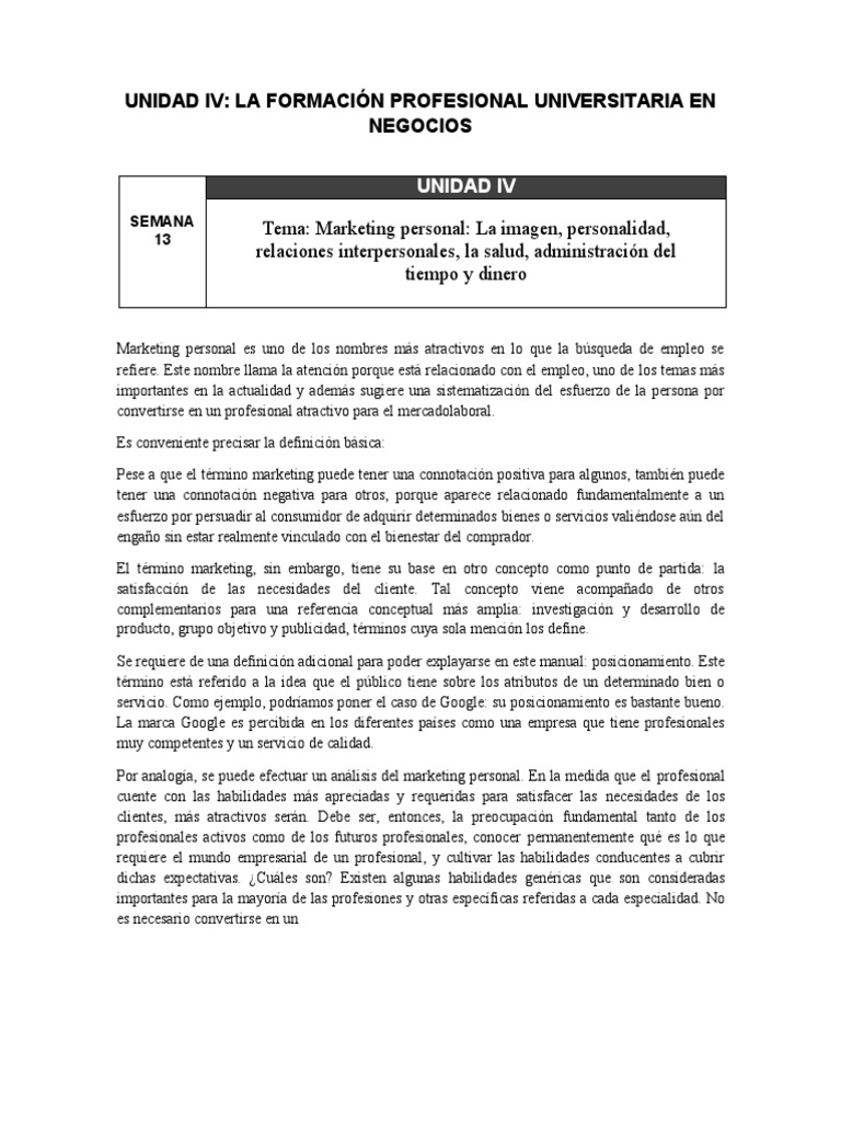 Material Separata 13 | PDF | Marketing | Plan de estudios