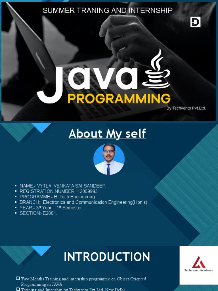 JAVA PROGRAMMING Presentation | PDF | Java (Programming Language) | Class (Computer Programming)