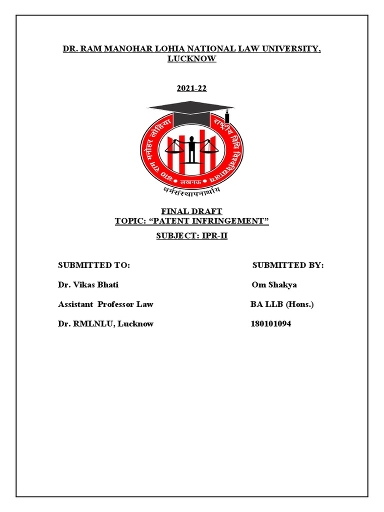 Ipr Ii | PDF | Doctrine Of Equivalents | Patent Infringement