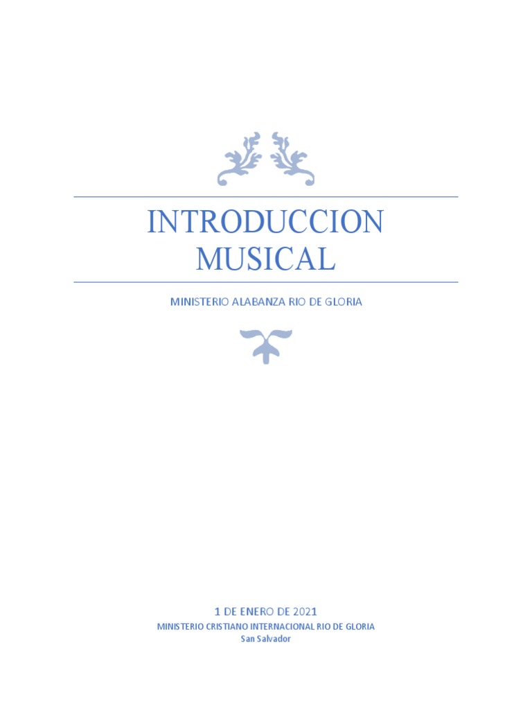 Introducción a la Música: Claves y Conceptos Básicos | PDF | Tempo | Ritmo