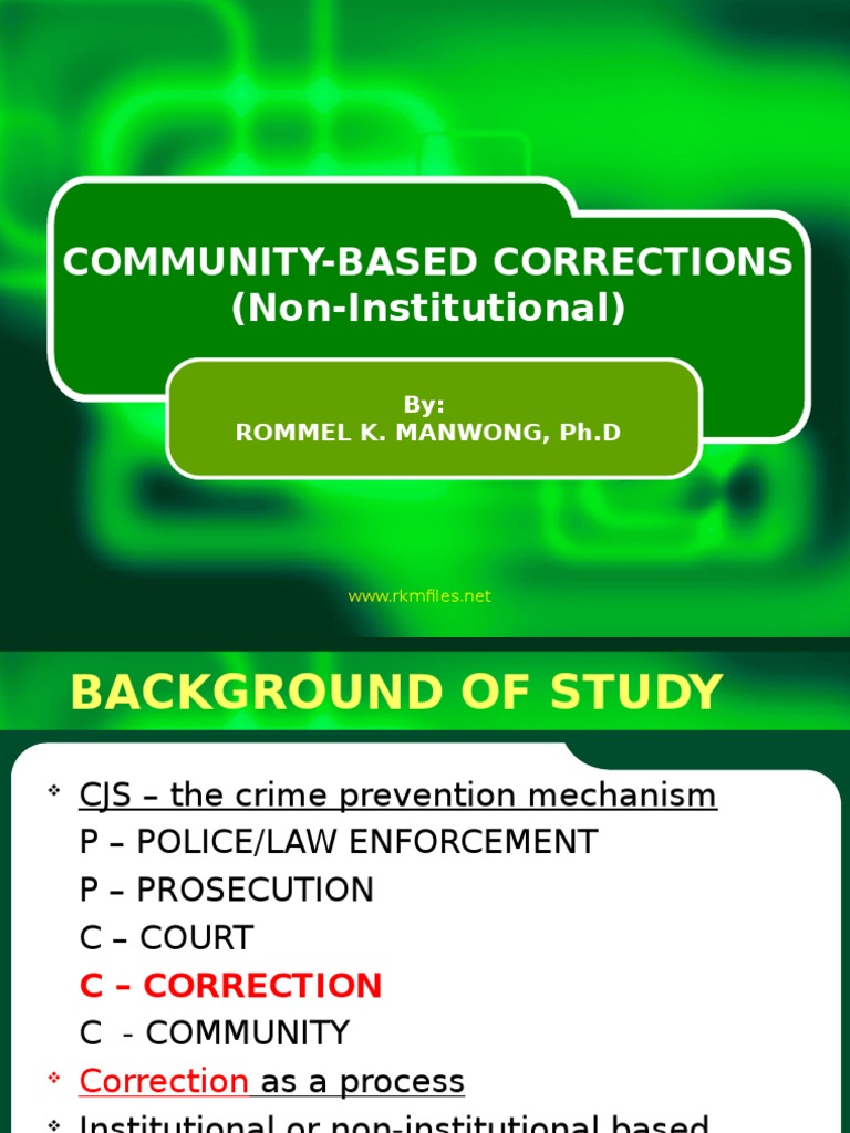 Non Institutional Correction 2 | PDF | Probation | Pardon