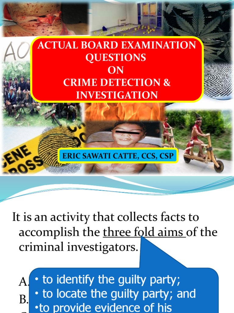 (Question) Crime Detection and Investigation | PDF | Fires | Confession ...