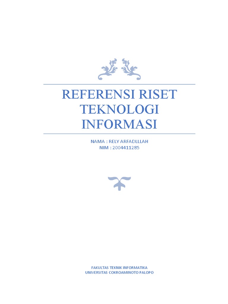 Referensi Riset Teknologi Informasi | PDF Referensi Riset Teknologi Informasi | PDF