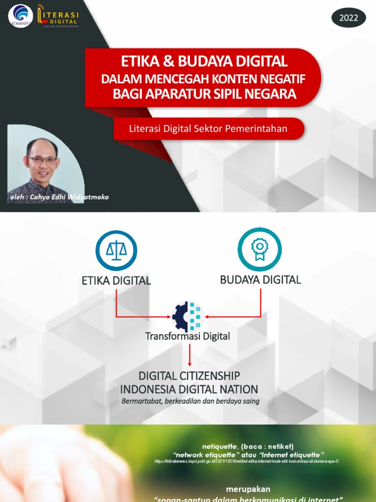 Etika Digital ASN: Cegah Konten Negatif | PDF