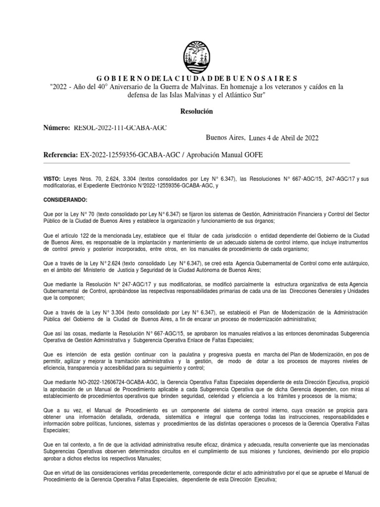 RS 2022 12687968 Gcaba Agc | PDF | Buenos Aires | Gobierno