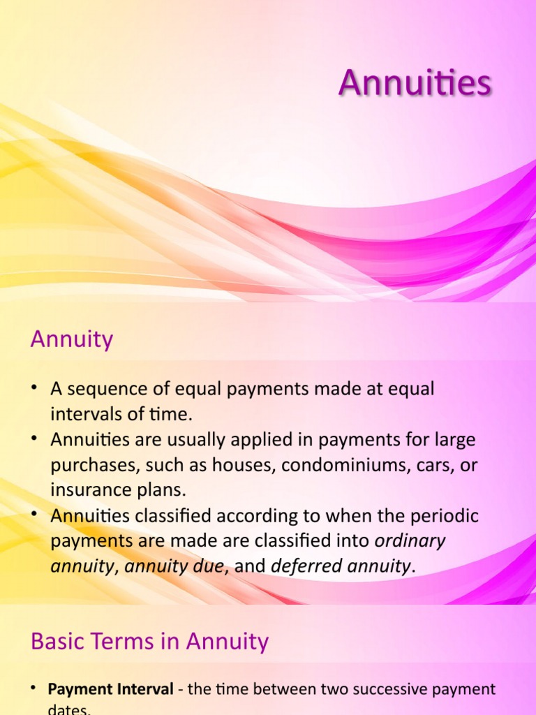Annuities | PDF | Present Value | Interest