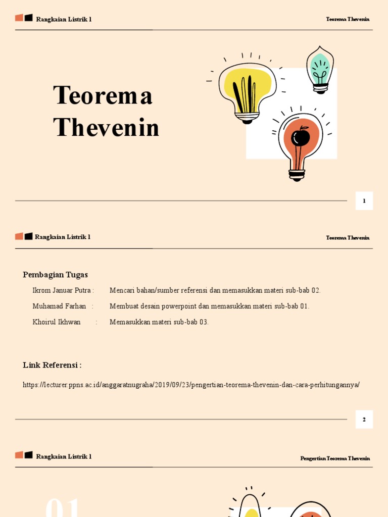 Kelompok 5 - PPT Rl1 Thevenin | PDF