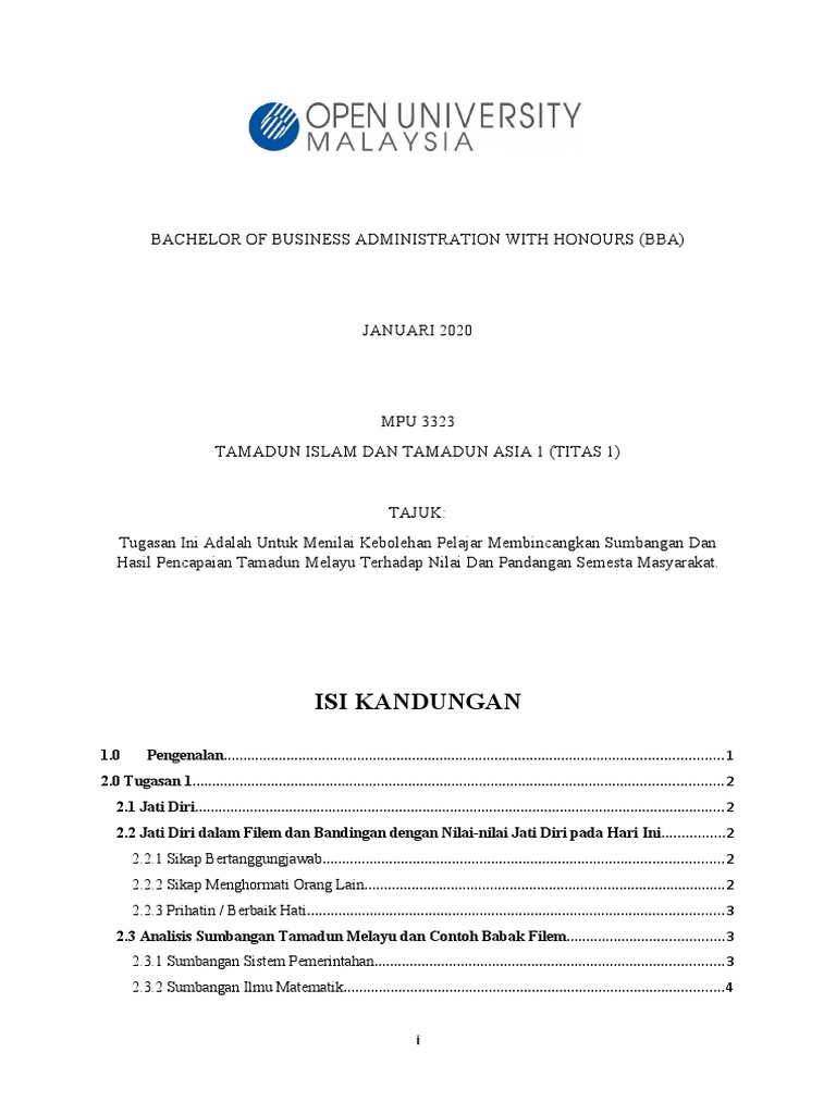 TITAS Assignment | PDF