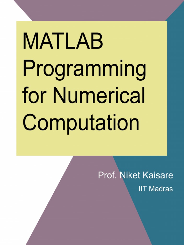 103106118 Pdf Matrix Mathematics Matlab