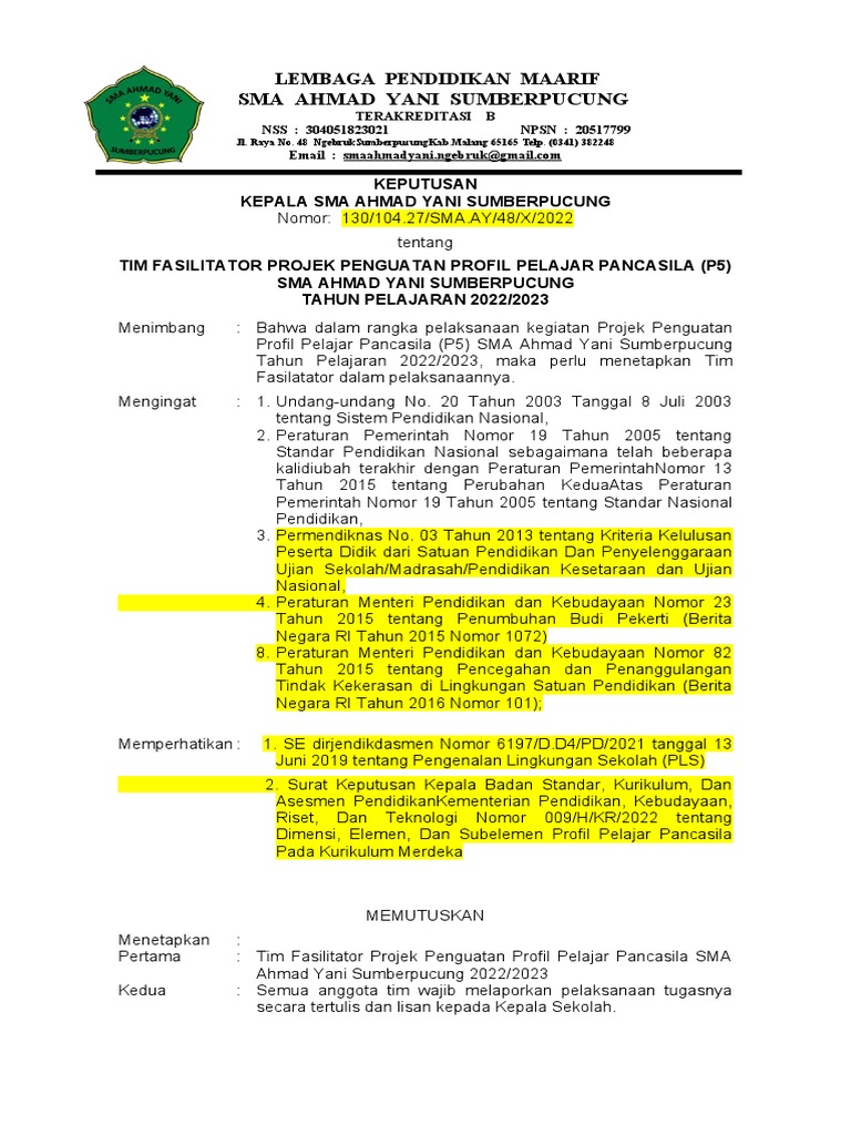 SK PANITIA Mpls | PDF