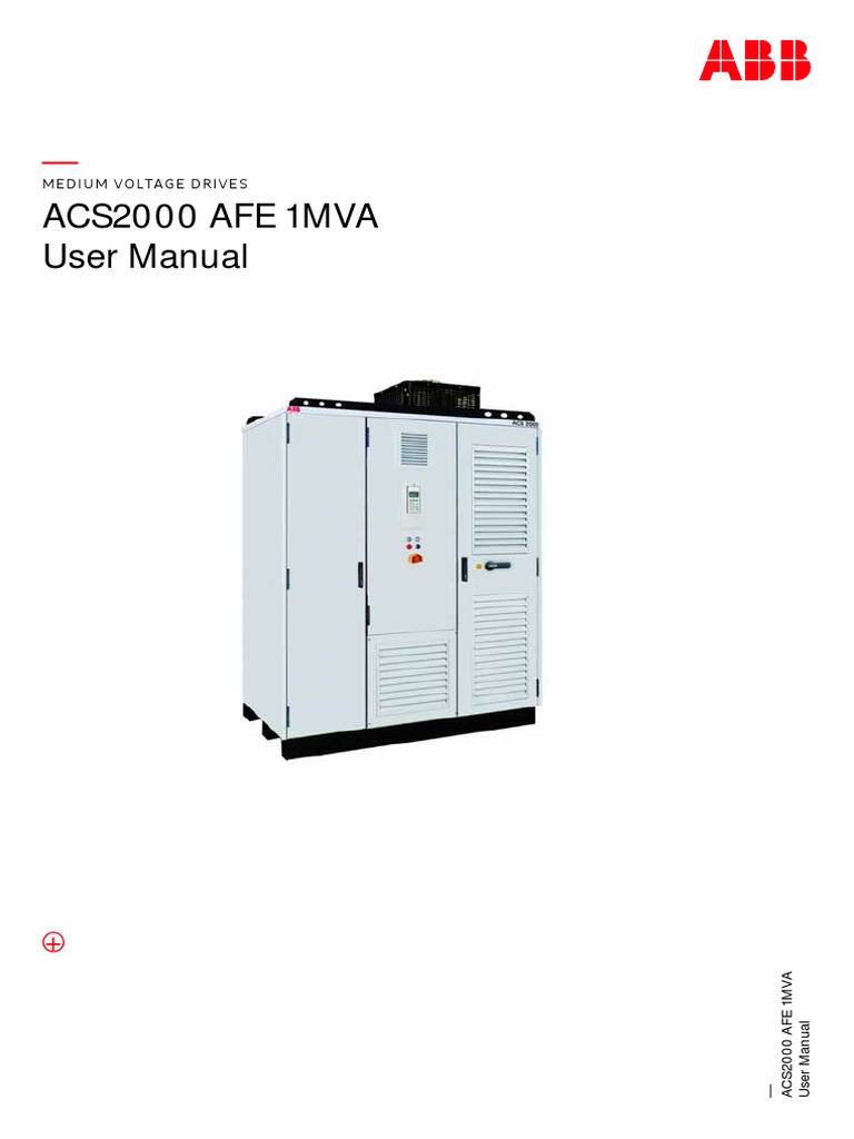 ACS2000 6kV User Manual AFE 1MVA 3BHS297030 ZAB E01 RevJ LR | PDF ...