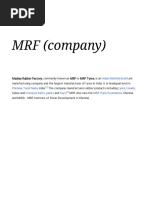 Company Profile - MRF LTD | PDF | Technology & Engineering