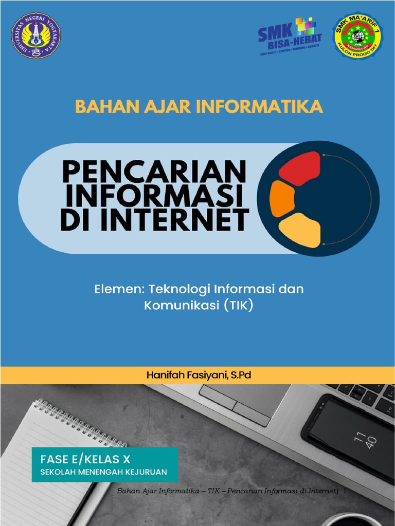 Bahan Ajar Siklus 1 - TIK - Pencarian Informasi Di Internet | PDF