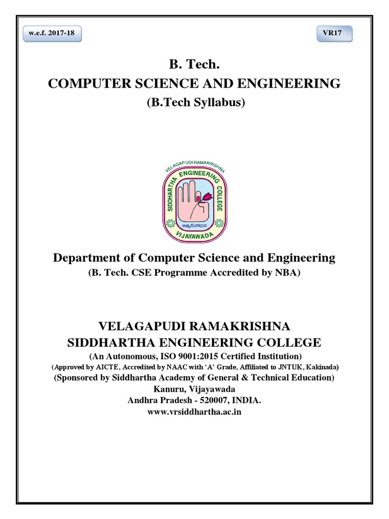 VR17 CSE Syllabus22052020 | PDF | Laser | Voltage