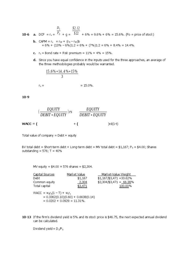 Solutions Chapter 10,11,12,13,14 | PDF | Net Present Value | Depreciation