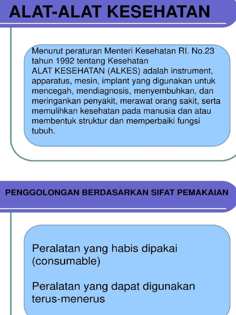 Materi Alkes | PDF