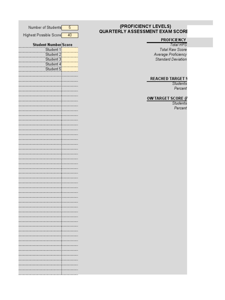 Proficiency Calculator | PDF