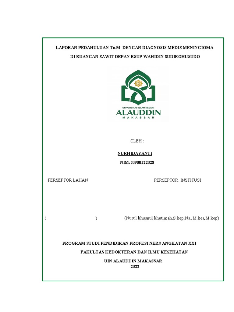 Acc LP Dan Askep Meningioma KMB 2 | PDF