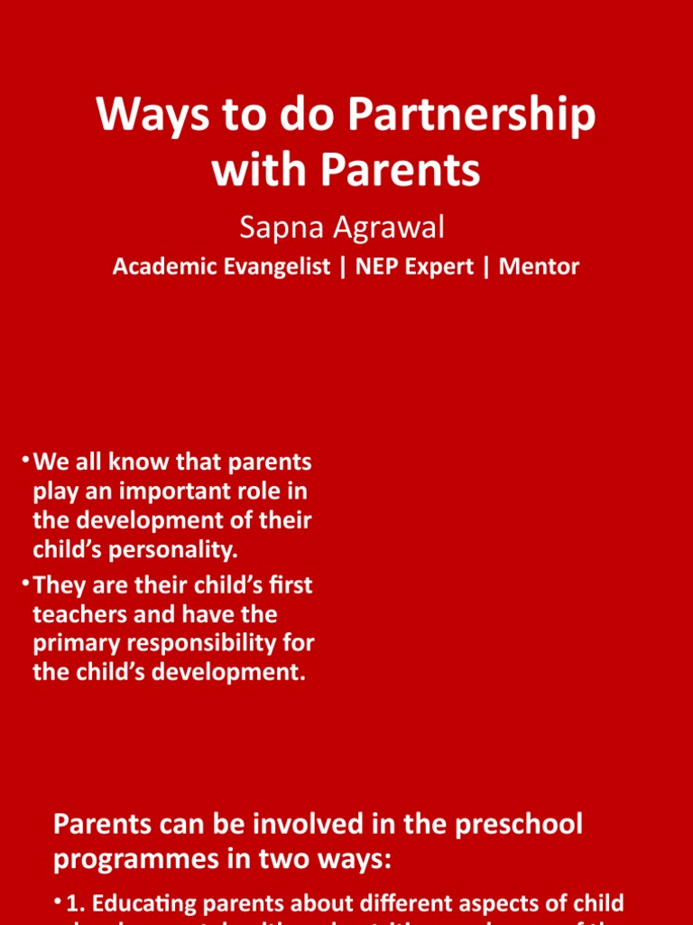 Partnership With Parents & Community | PDF