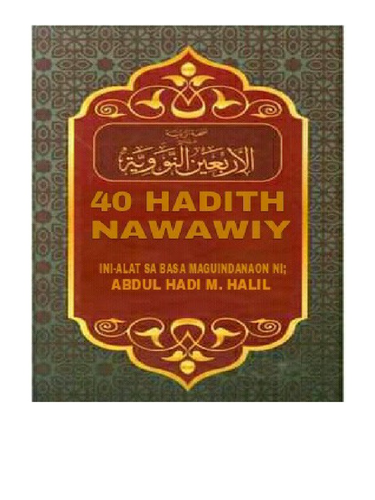 40 Hadith Nawawiy Maguindanaon | PDF