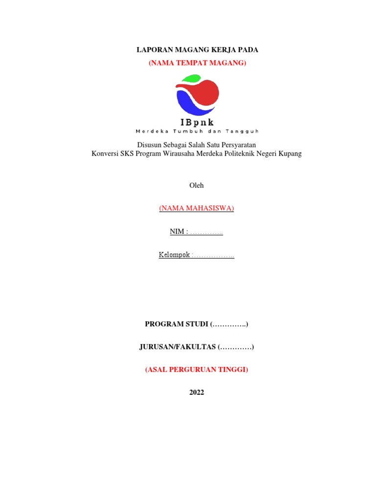 Paklaring Magang Wirausaha Merdeka | PDF