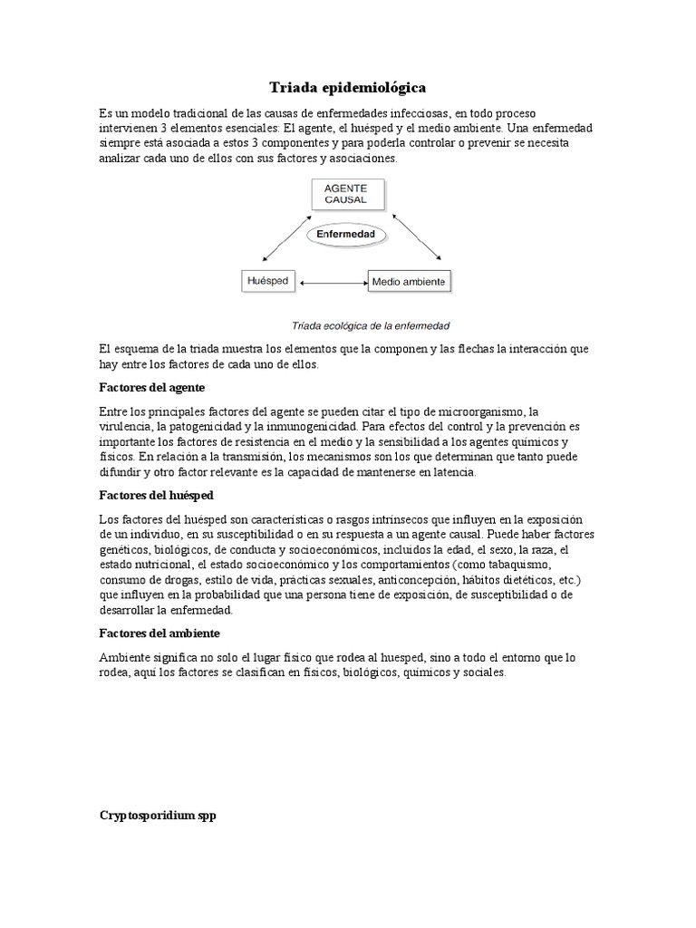 Triada Epidemiológica | PDF | Comportamiento | Epidemiología