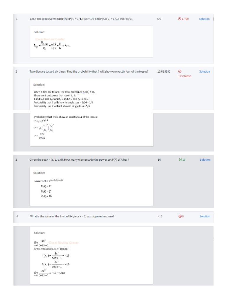 Math Refresher 2 | PDF