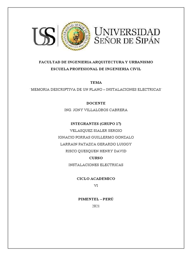 Memoria Descriptiva | PDF | Tubería (transporte de fluidos) | Cobre