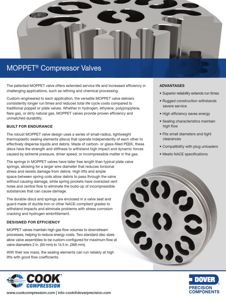 CCO 1MOP2 ENUS Moppet Compressor Valve | PDF | Valve | Gases