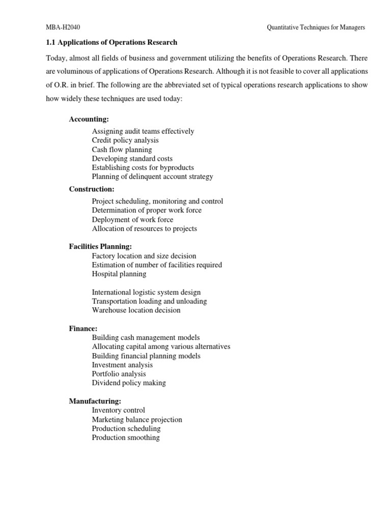 Operations Research for Managers | PDF | Operations Research ...