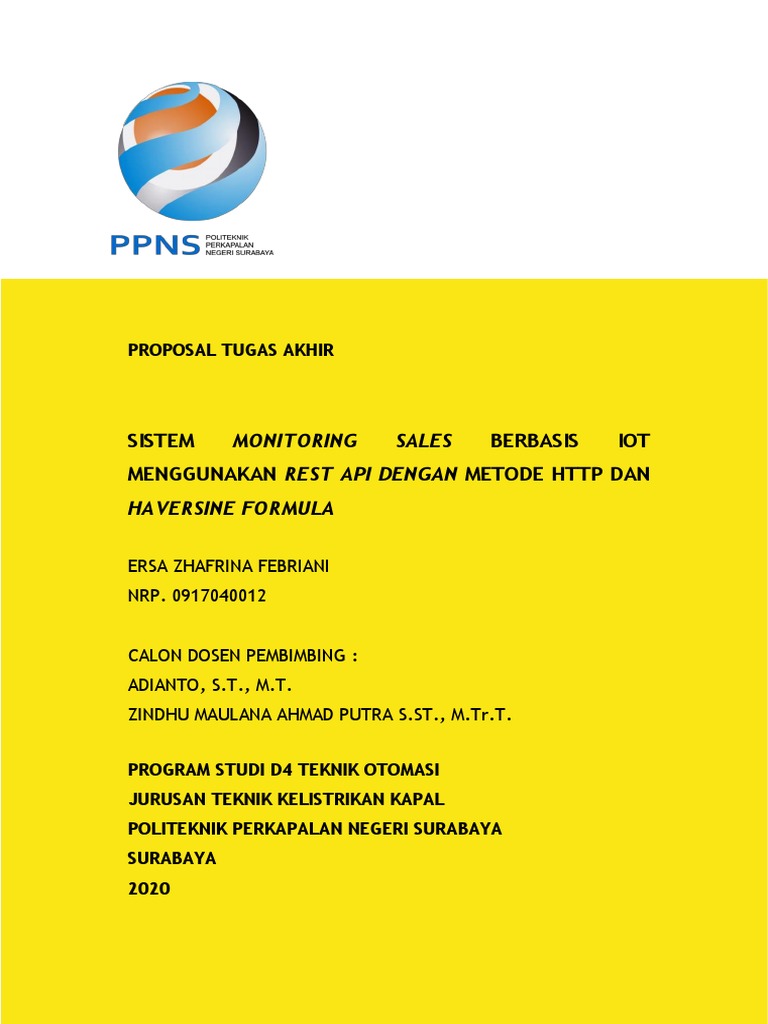 Draft Proposal Ta Akhir Ersa | PDF