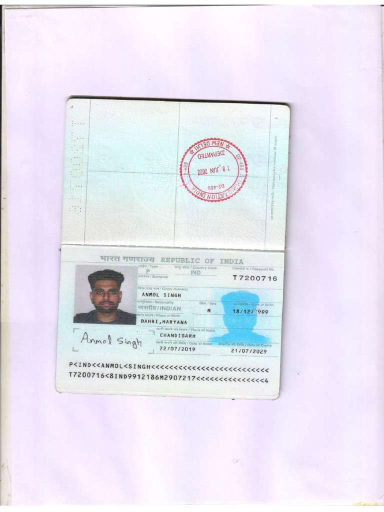 Anmol Passport | PDF